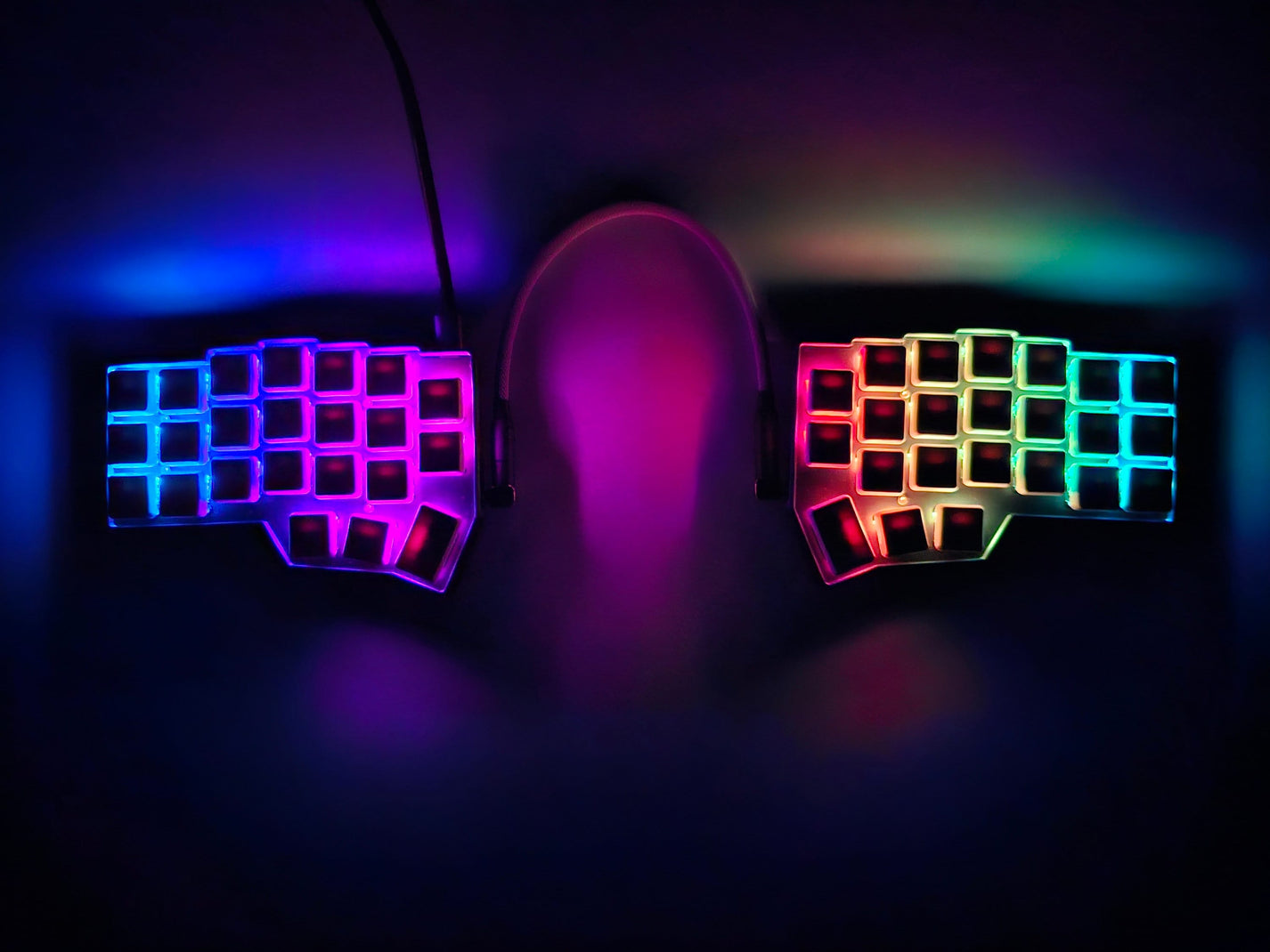 Corne v4: Choc - Split Ergonomic Keyboard with Tenting Kit, RGB LED Ba ...