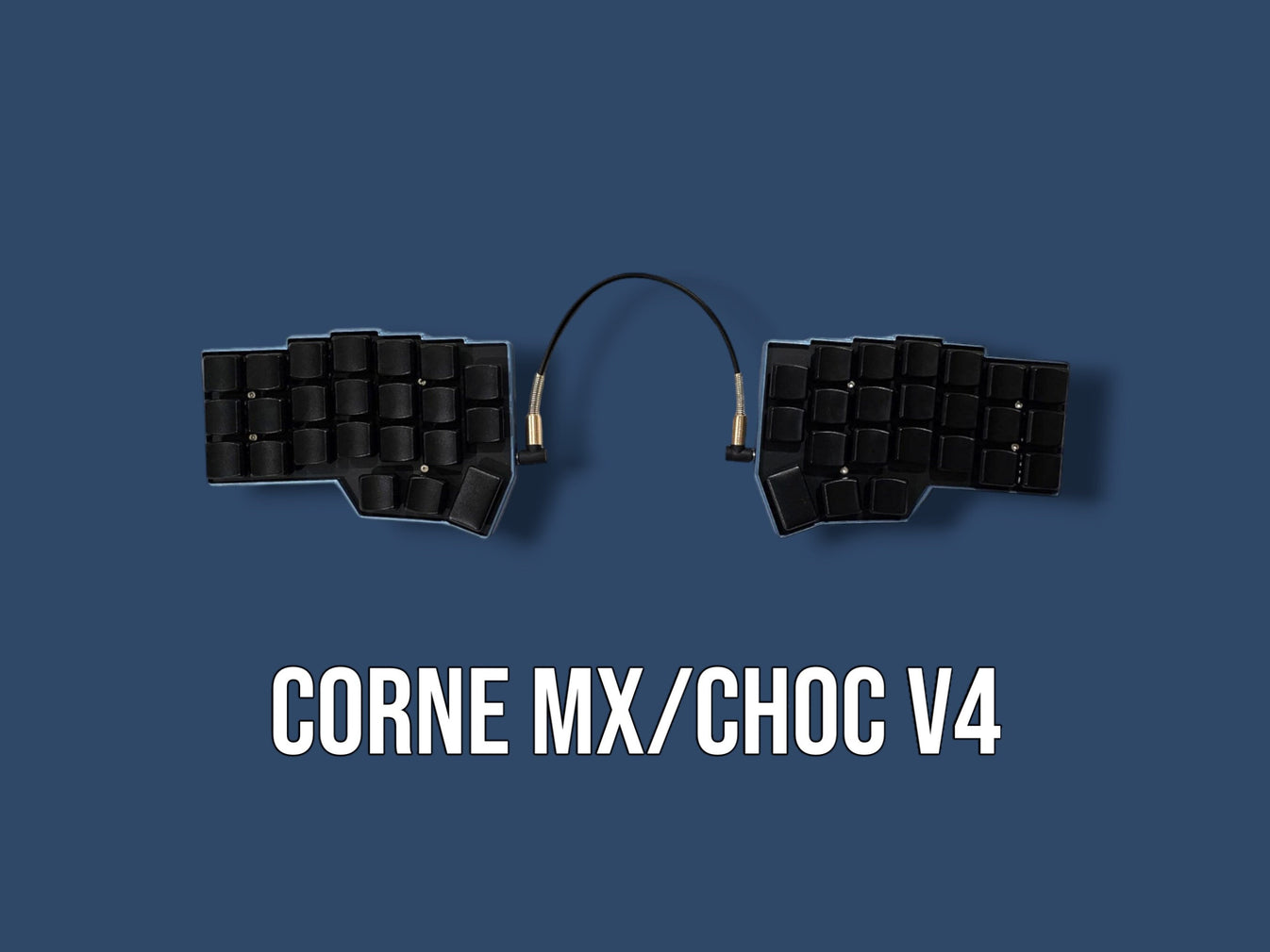 Corne v4: Choc - Split Ergonomic Keyboard with Tenting Kit, RGB LED Ba ...